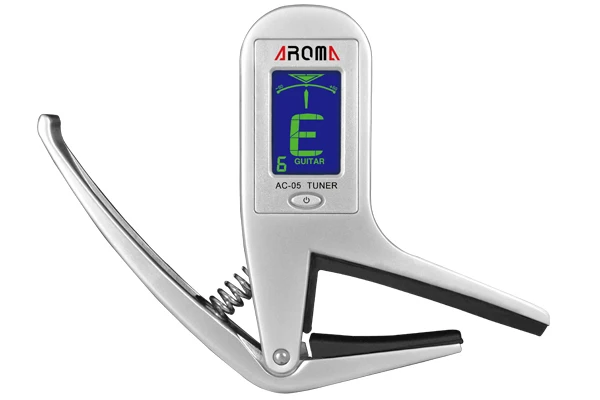 Capo Tuner Classic - Spring Clamp Metal Capo with Built-In Tuner - MyCapos