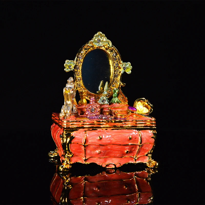 Qifu New Arrive Craft Beautiful Colorful Lady Dresser Metal Jewelry ...