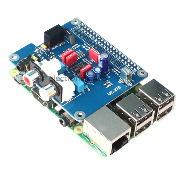 1pcs HIFI DAC Audio Sound Card Module I2S interface for Raspberry pi B+ ...
