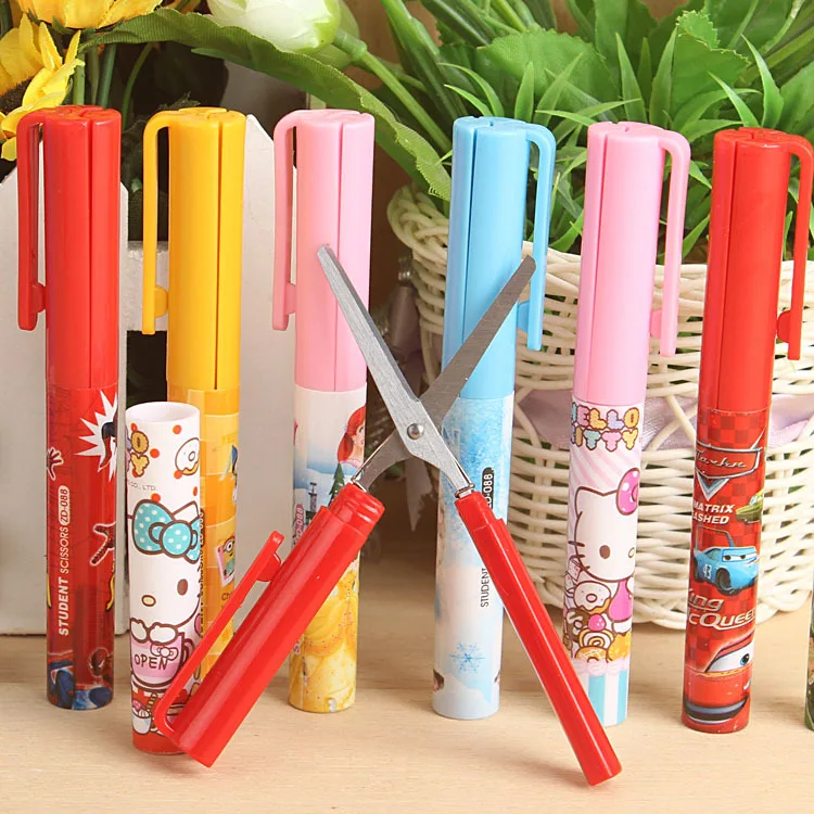 1pcs Korean Children's Safety Scissors Wholesale Cute Cartoon Portable ...