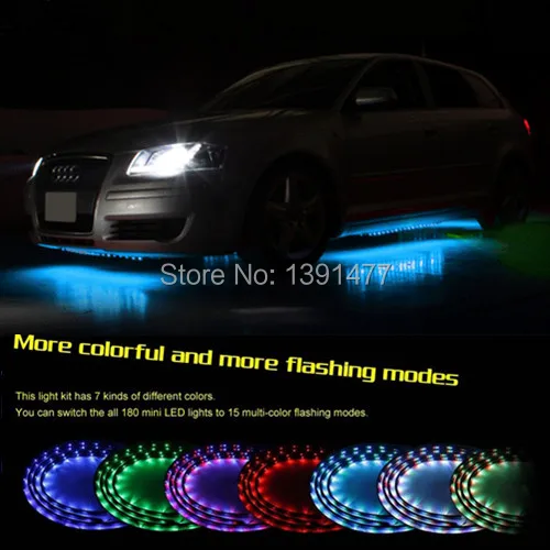Sound activated RGB Auto Underbody Knight Rider Light Car Chassis lamp ...