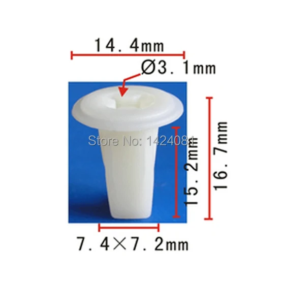 100x OEM Fender Push type Retainer (97519 22000) ForHYUNDAI, ForToyota ...