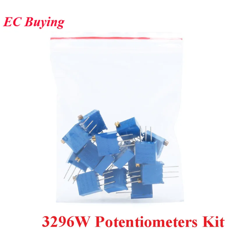 3296W-Potentiometers-Kit-Multiturn-Trimmer-Adjustable-Precision ...