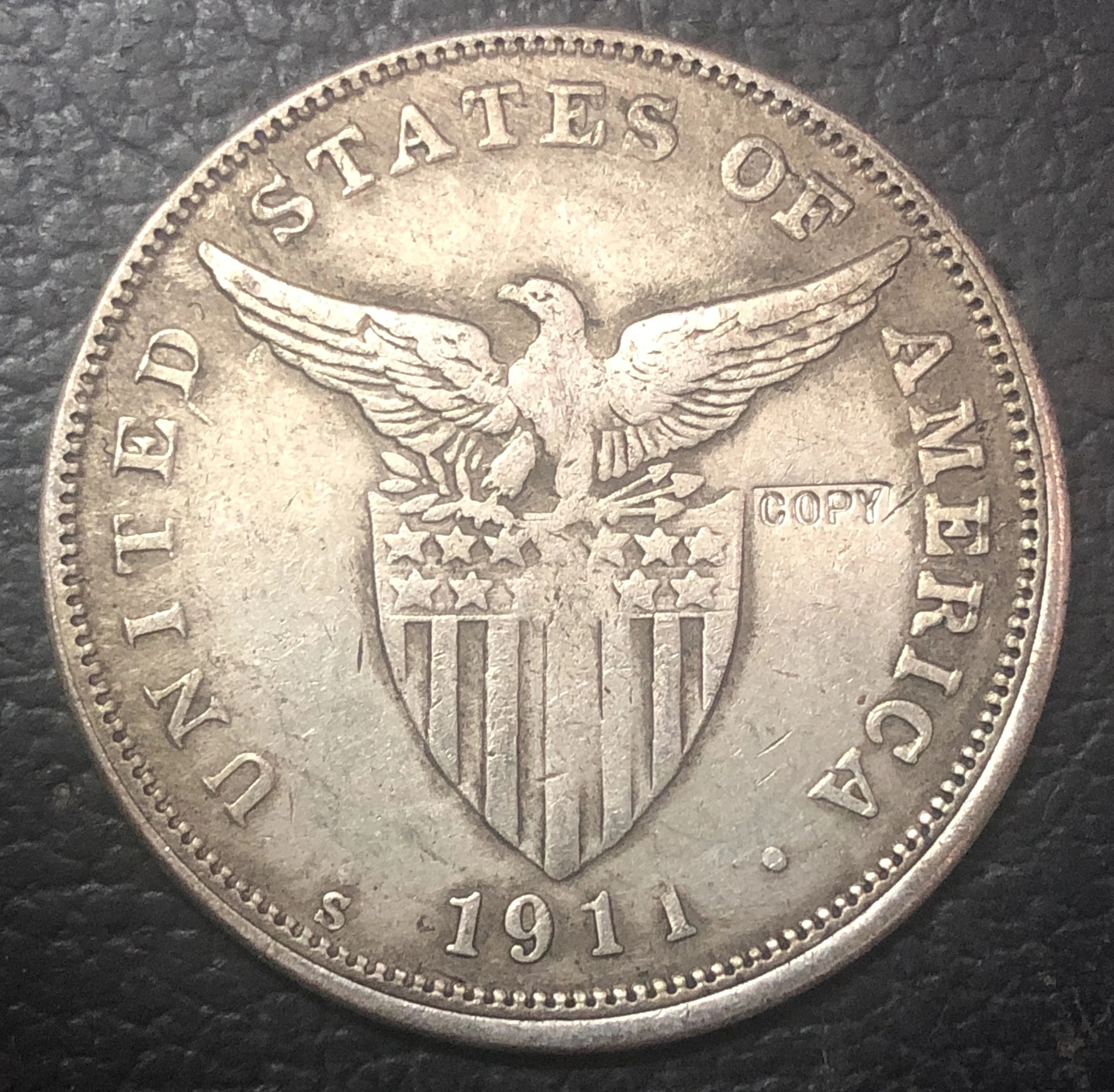 1906 Philippines 1 Peso U S Administration Copy Coin in Non currency 1906 Philippines 1 Peso U S Administration Copy Coin in Non currency