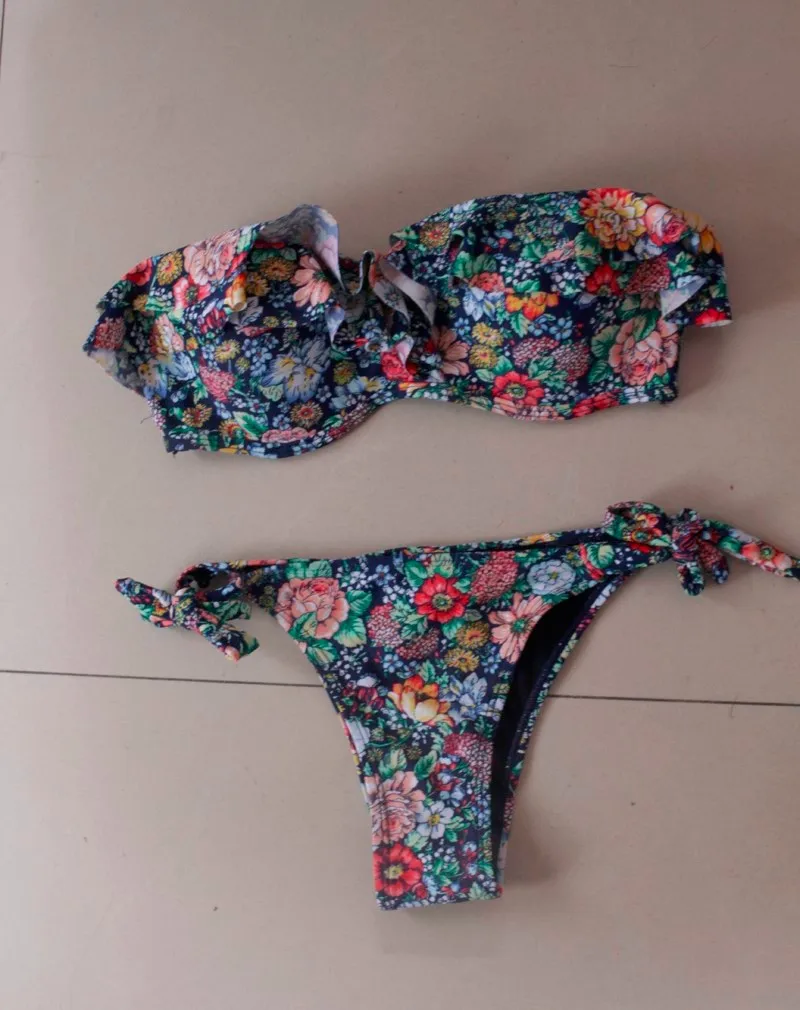 Купить Купальник новый повязку пляж без бретелек купальники бикини 2015 ...