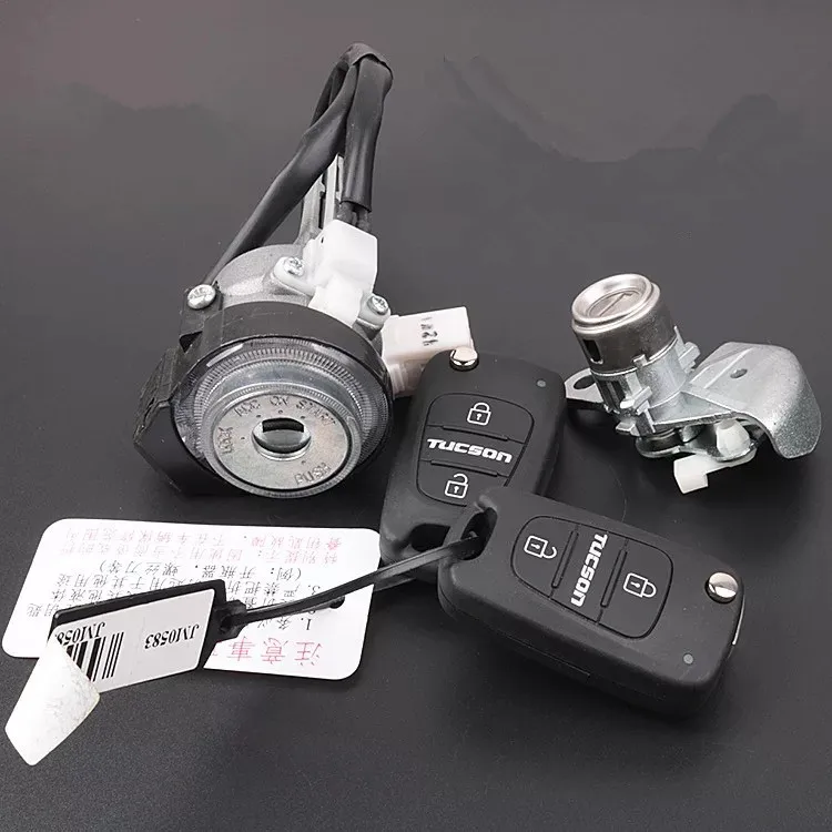 Full Set Car Lock Cylinder For Hyundai Tucson With Two Remote Keys ... Full Set Car Lock Cylinder For Hyundai Tucson With Two Remote Keys ...