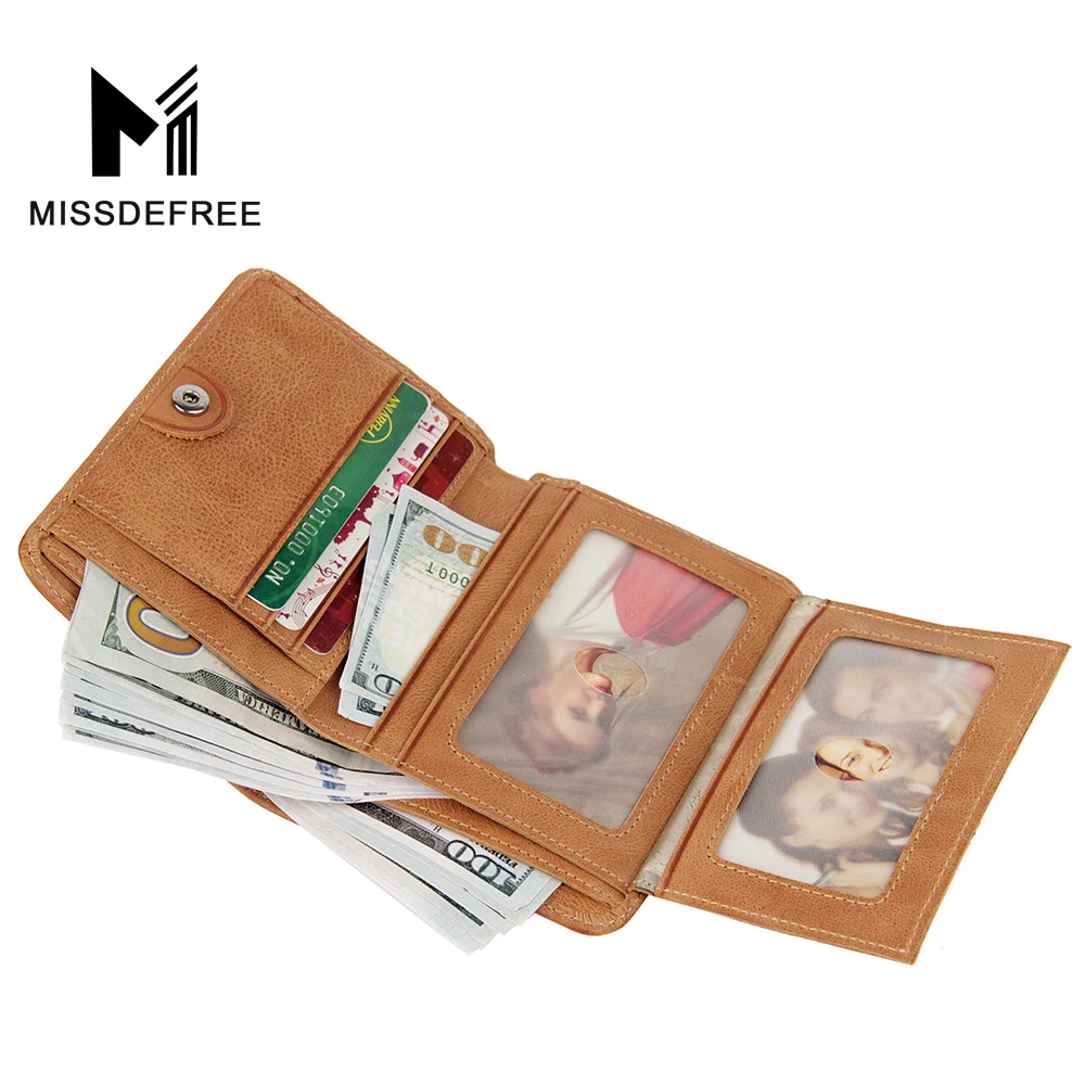 RFID Blocking Mens Leather Wallet Deluxe Money Clip ID Holder Purse for ...