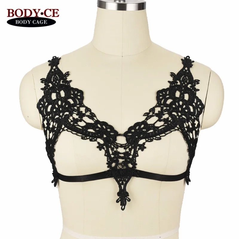 Buy Bodycage Sexy Lace Sheer Bra Bondage Harness Soft