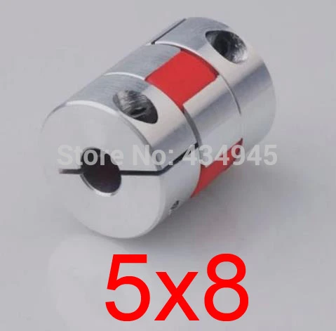 Fevas New 5x8 5mm 8mm Aluminium Flexible Shaft Jaw Spider Plum Coupling ...