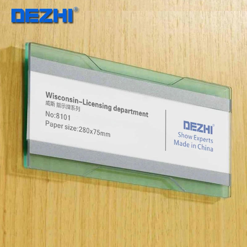Acrylic Indoor Department Door Number Holder Vertical/Horizontal Wall ...