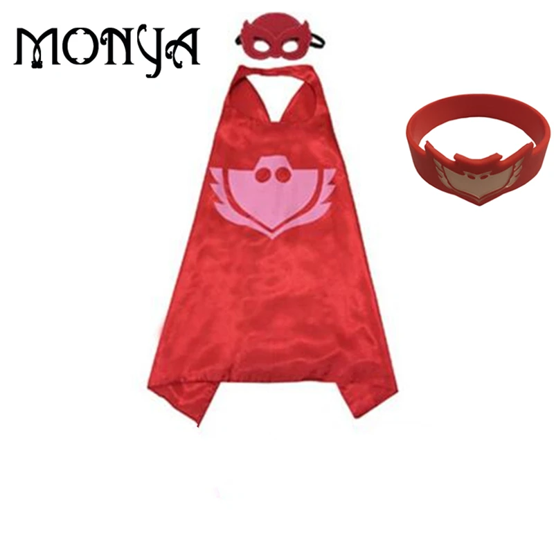 Купить плащ маски catboy гекко owlette пластик браслет Кейп маски ...