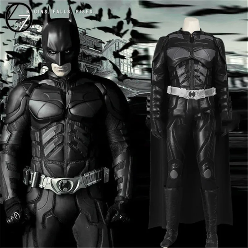 Batman Cosplay Costume Bruce Wayne Cape The Dark Knight Rises Cosplay ...