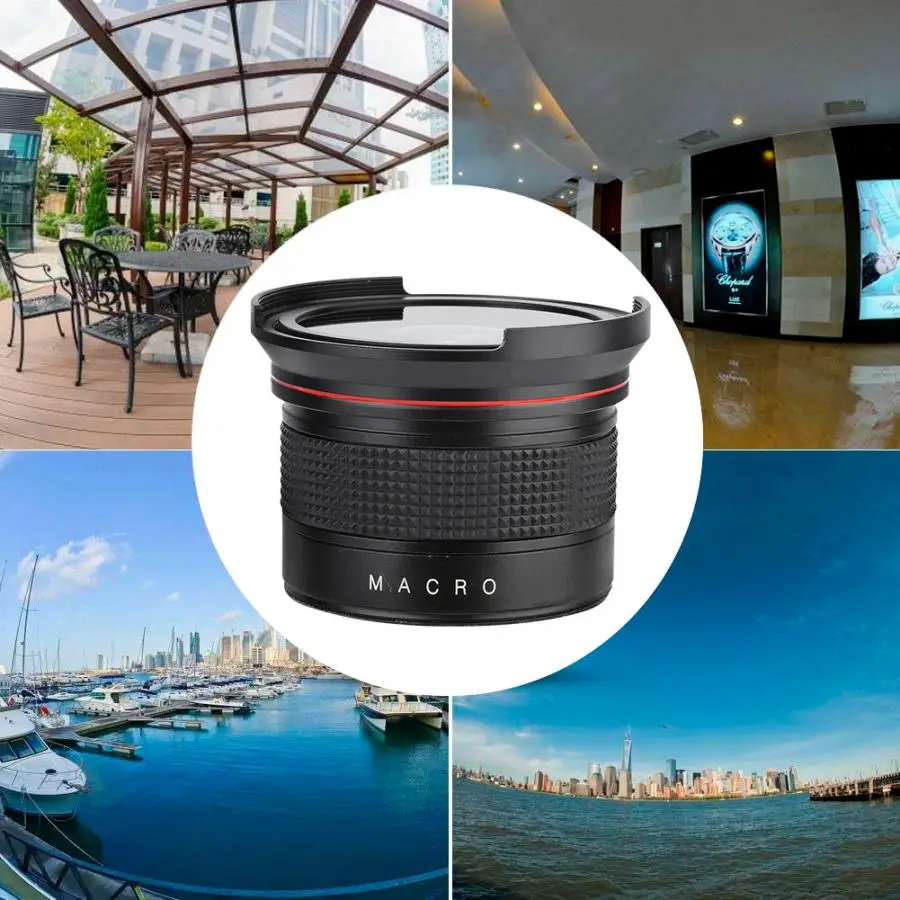 Objectif Fisheye Super grand Angle 58mm 0,35x - AIHONTAI - Canon, Nikon ...