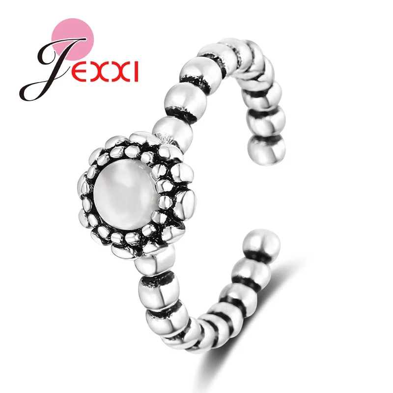 Chinese Fashion Beads Style Woman Vintage Jewelry Open Adjustable 925 ...