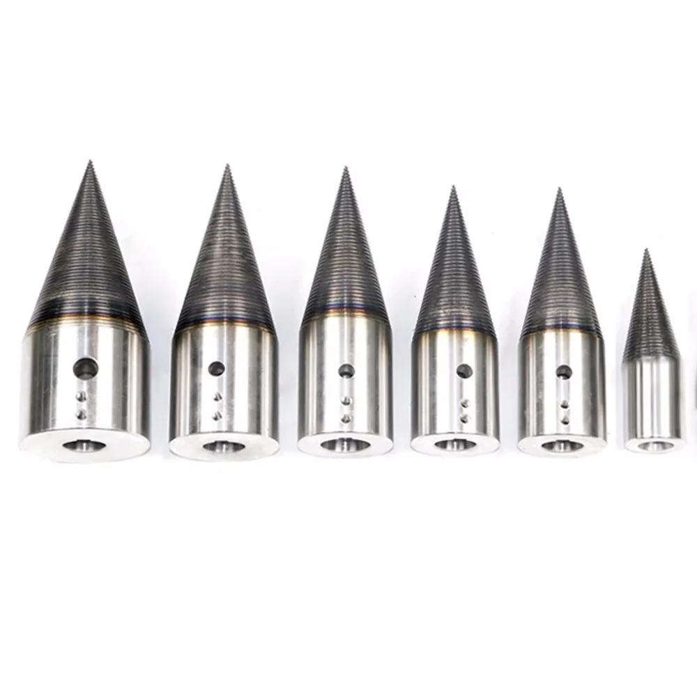 전기 콘 장작 스플리터 스크류 로그 분할 기계 숲 로그 분할 기계 로그 콘 스플리터 첨부 드릴톱들 Aliexpress