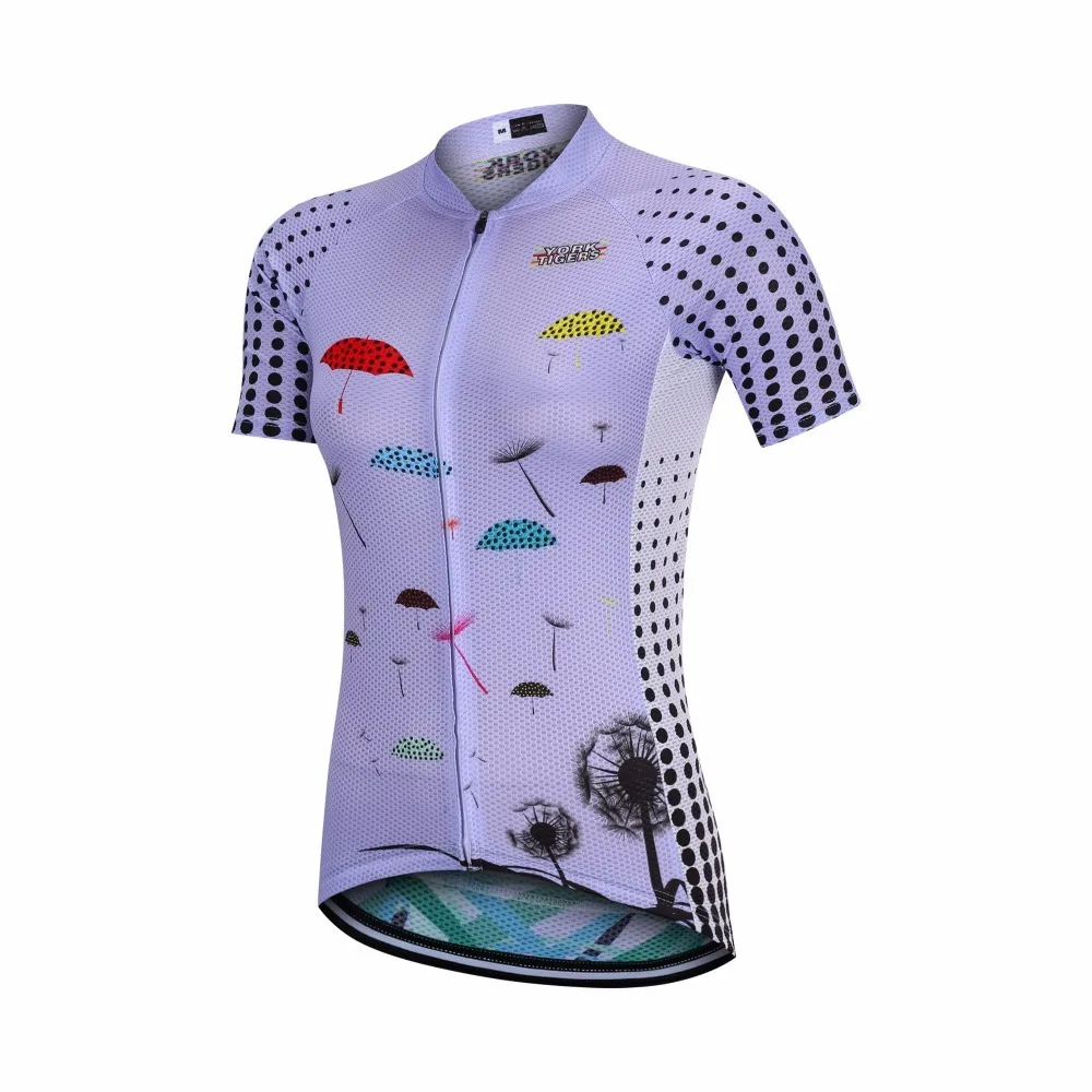 New Style Women's Comfortable Bike Cycling Tops/Summer Full Zipper Short Sleeve Clothes/Ropa ...