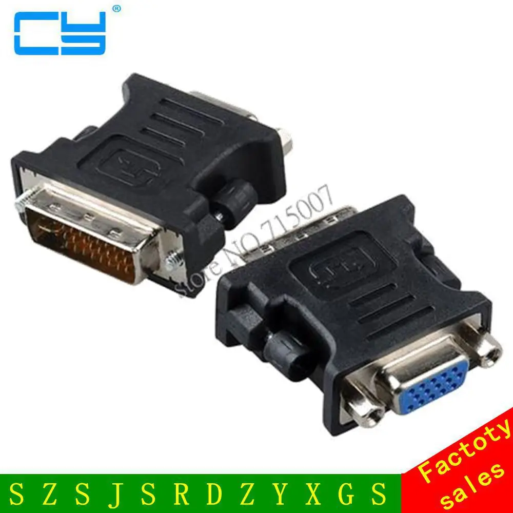 Dvi 24 5 Male To Rgb Vga Female Adapter Converter For Monitor