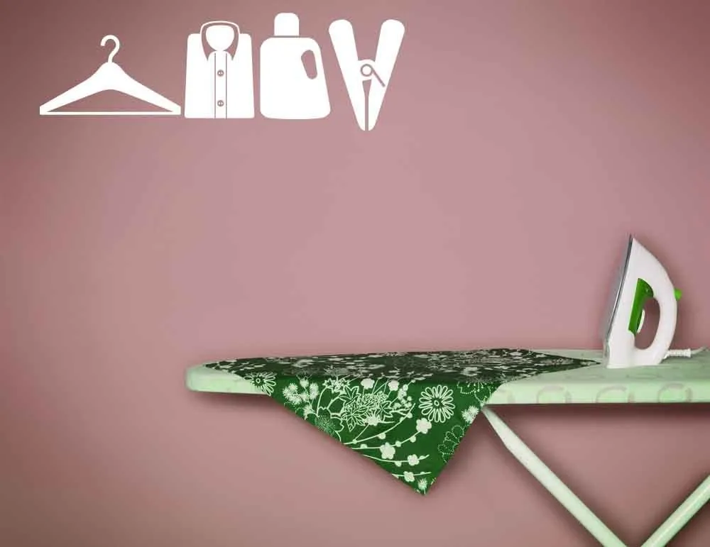 Removable-Vinyl-Wall-Stickers-Tailor-Shop-Wall-Decal-Dry-Cleaners-Decor ...