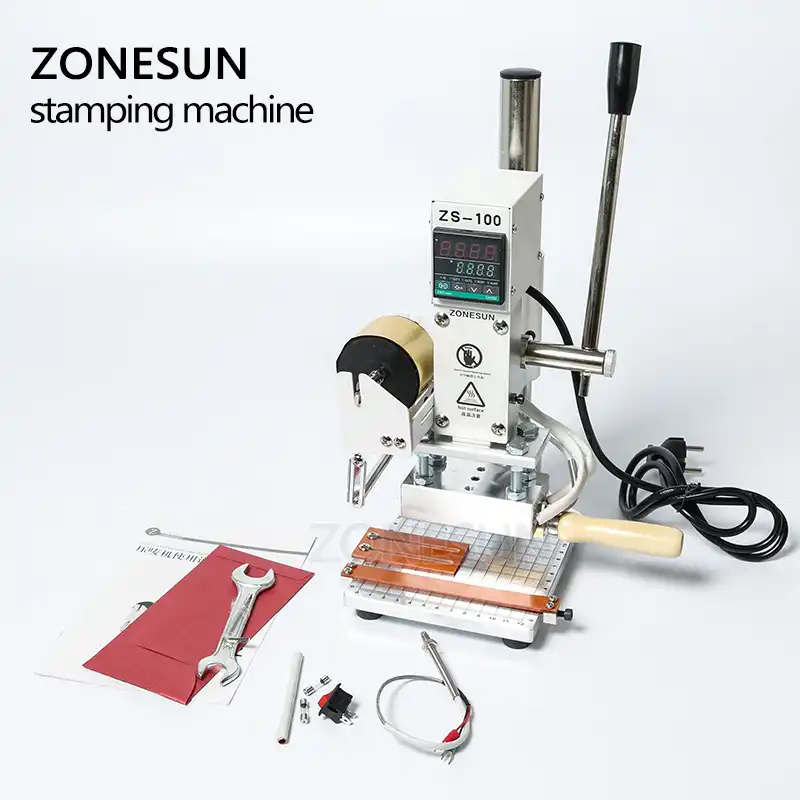 ZONESUN hot stamping machine 220V/110V Professional Hot Foil Manual ...