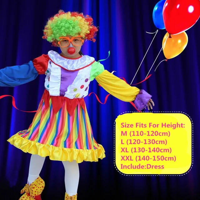 Aliexpress.com : Buy Kids Boy Girl Circus Clown Costume Amusement Park ...