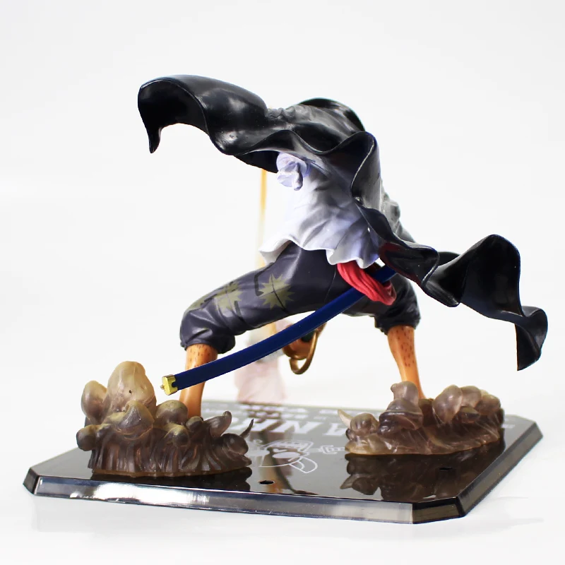 One Piece Shanks Figure Toys Battle Ver With Sword Red Hair PVC Action ...