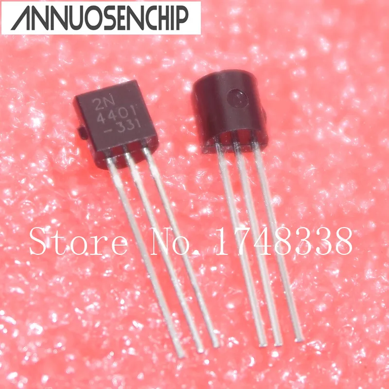 100PCS 2N4401 Transistor NPN 40 Volts 600 mA HAM Kit Semiconductors ...