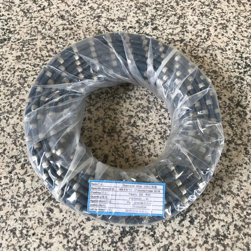 Diamond Wire Saw For Granite Profiling And Squaring 9.0 Mm Inner Cable ...
