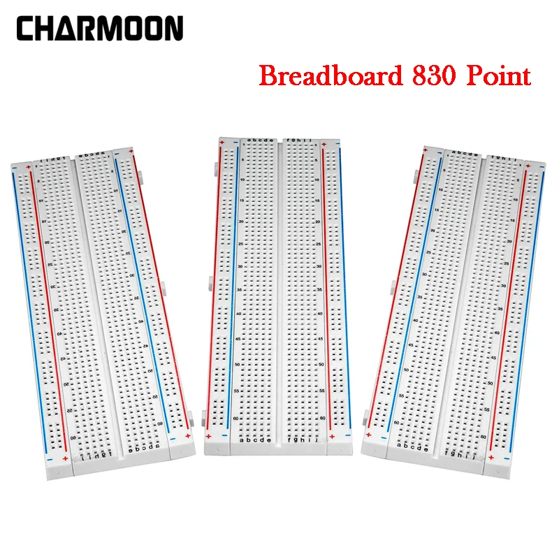 Breadboard 830 Point Solderless PCB Bread Board For DIY KIT Protoboard ...