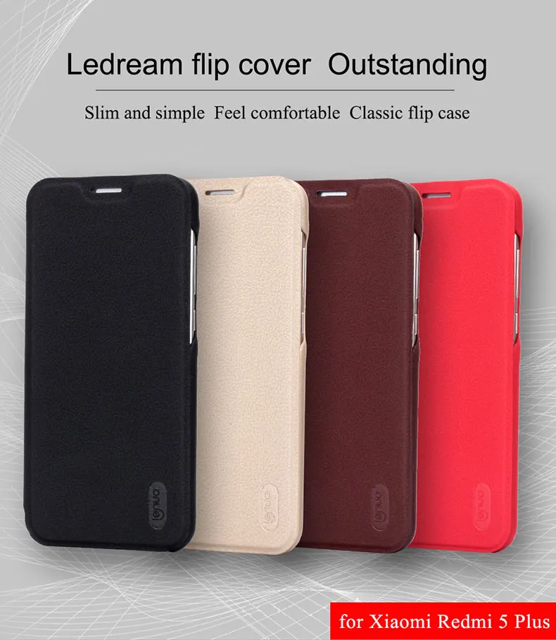Original Lenuo LeDream PU Flip Soft SLIM Phone Leather Case For Xiaomi ...