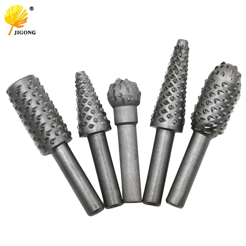5pc Rotary Rasp File Set 1/4" 6mm Shank Rotary Craft Files Woodworking ...