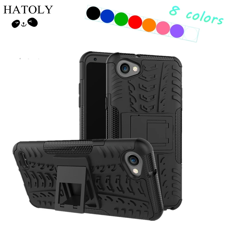 For Cover LG Q6 Case Q6A Heavy Duty Shockproof Hard Rubber Silicone ...