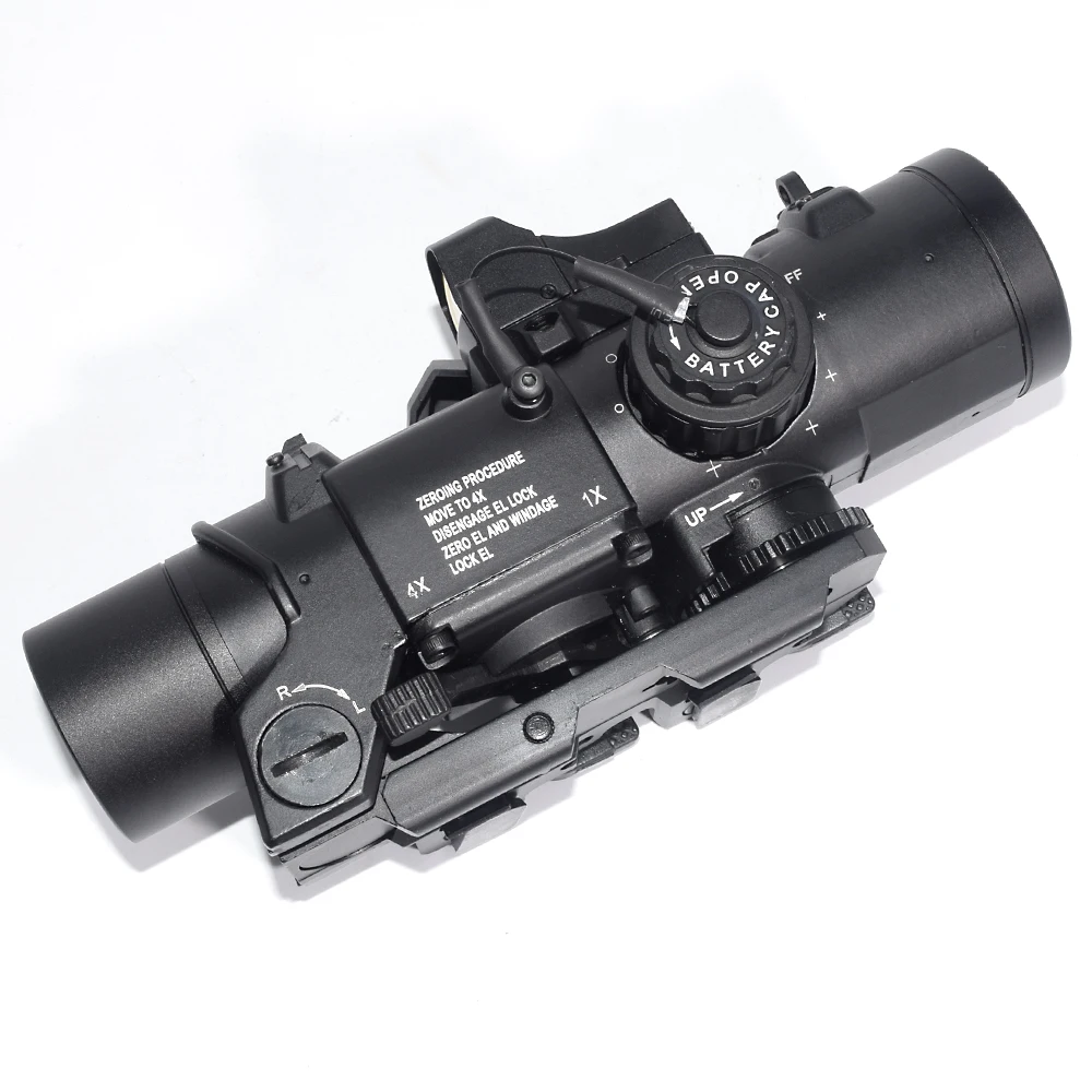 Tactical 1x-4x Fixed Dual Role Optic Rifle Scope/ Airsoft Scope ...
