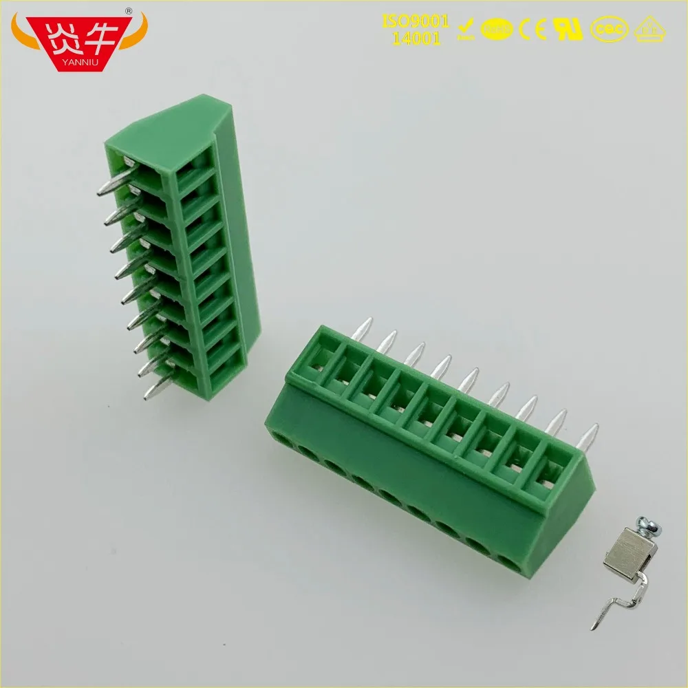 KF308 2,54mm 9PIN MINI PCB UNIVERSAL bloques de terminales de tornillo ...