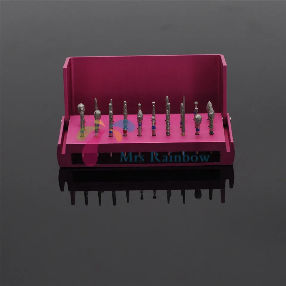 30Pcs-set-Dental-Diamond-Burs-Polishing-FG1-6mm-Block-Drill-Purple-Bur ...