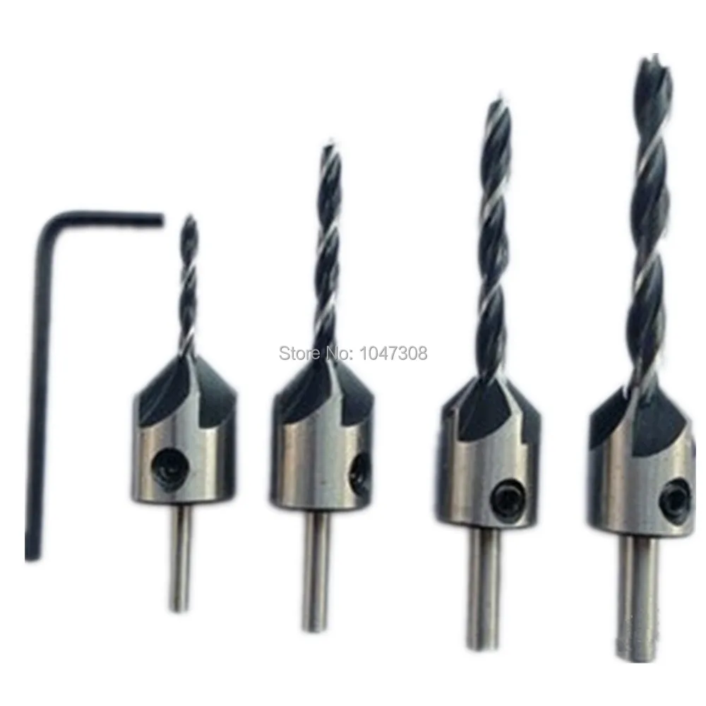 Taladro/taladro de carpintería de 4 Uds., conjunto para taladro ...