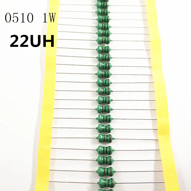 50pcs/LOT 1w 22uH 0510 Color Code Inductance Inductor|Inductors ...
