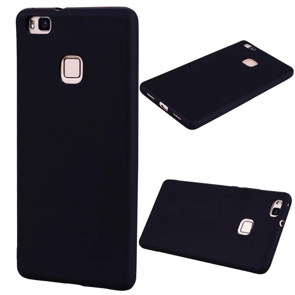 Black For Coque Huawei P9 Lite Case Soft TPU Silicone Back Cover For ...
