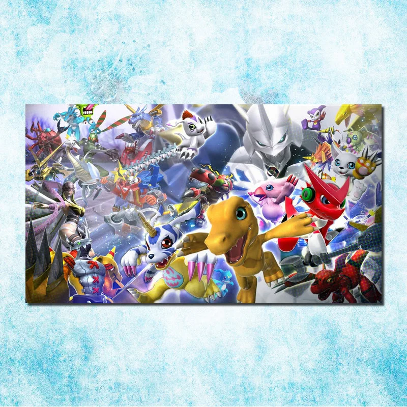 Digimon Adventure Tri Anime Silk Canvas Poster Print 13x24 24x43 nch ...
