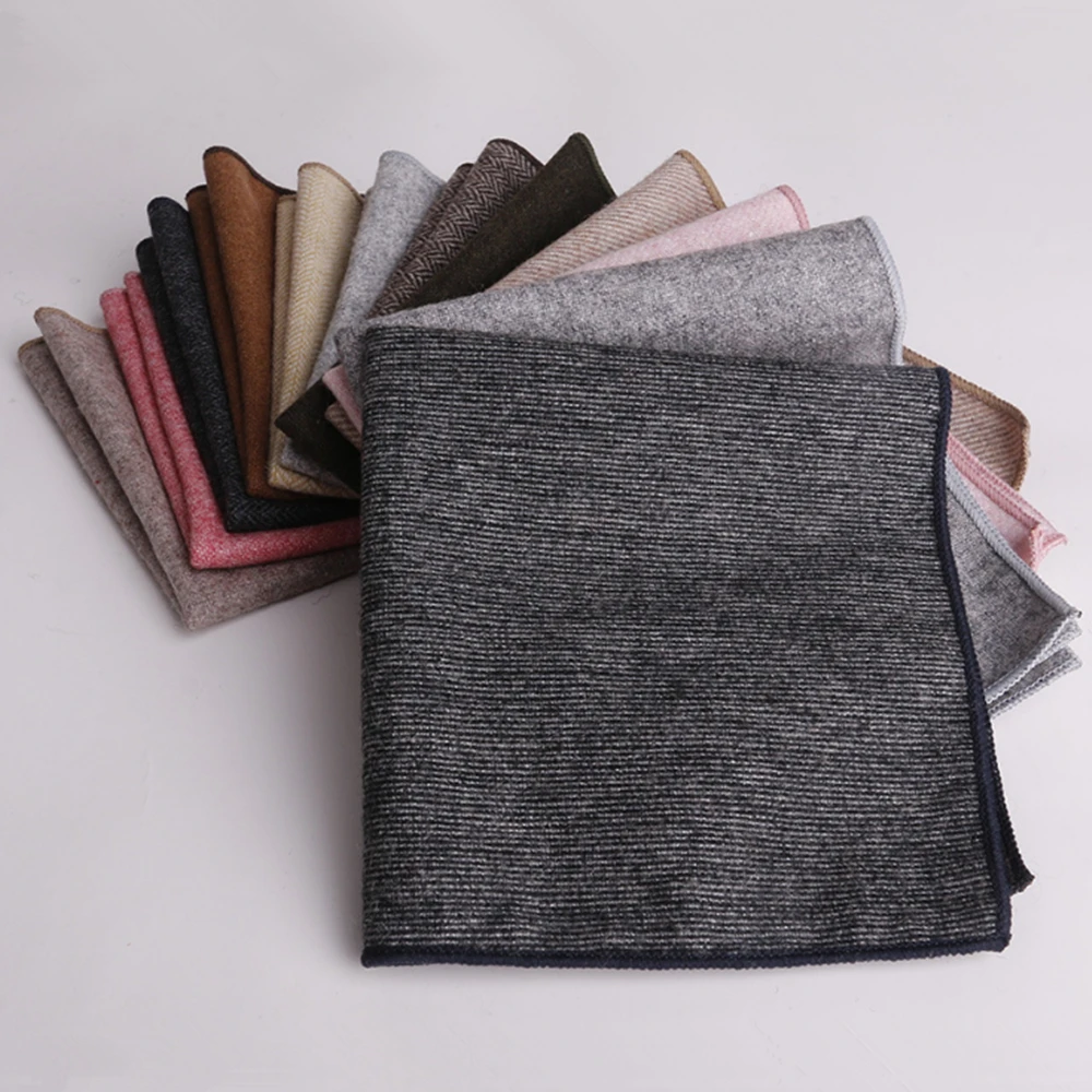 5Pcs/lot SHSEJA High Quality Hankerchief Scarves Vintage Wool Hankies ...