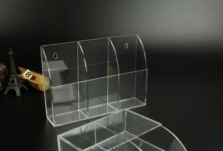 Acrylic TV Remote Control Box Holder Wall Mounted Acrylic Bin Box Home ...