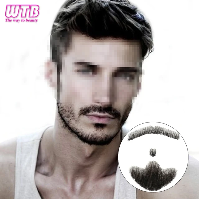 WTB The latest model pure handmade crocheted false beard invisible set ...