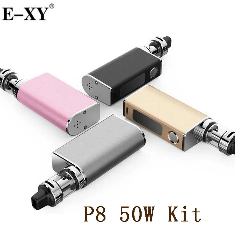 E XY P8 50W Kit Electronic Cigarette Box Mod P8 LED Screen Vape Pen ...