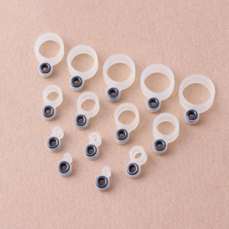 14pcs Fishing Rod Wire Ring Silicone Fishing Line Guide Ring Different ...