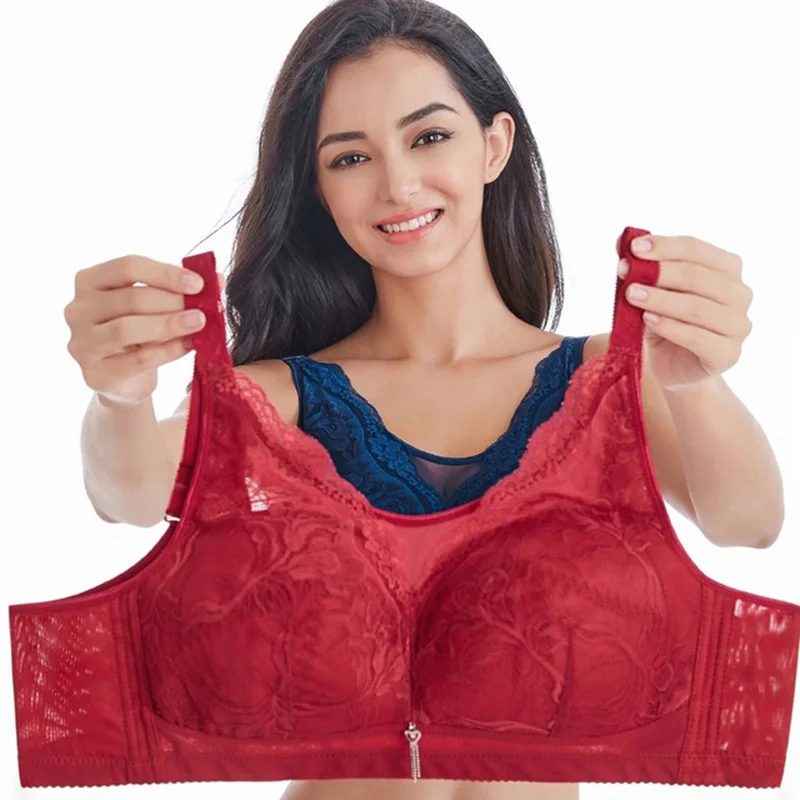 D Cup Bra In Woman Side Profile