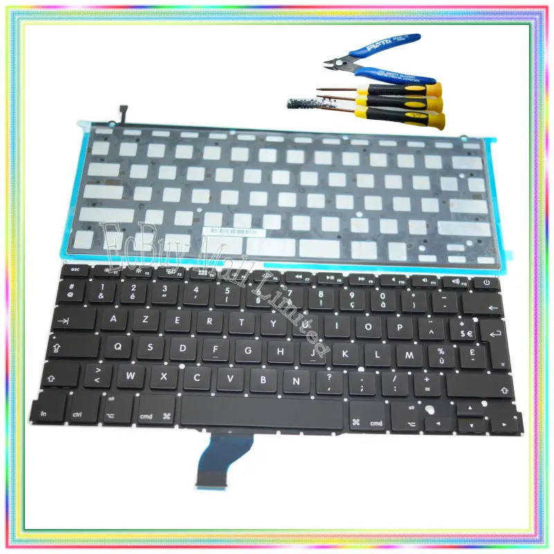 Brand new AZERTY FR French France Keyboard with Backlight & keyboard ...