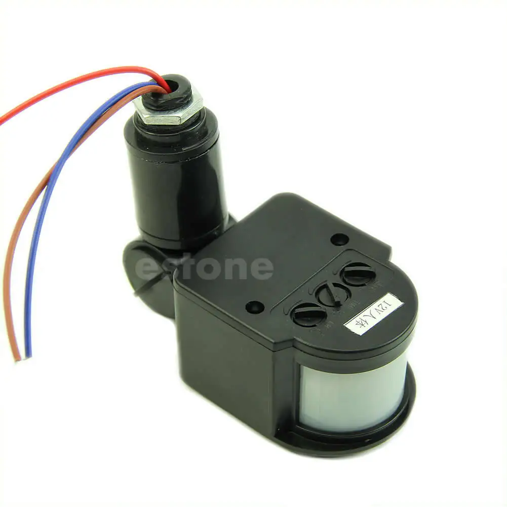 2018 12M 12V Security PIR Infrared Motion Sensor Detector Wall LED ...