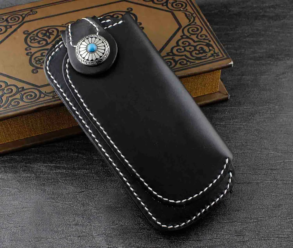 Custom Made Leather Biker Wallets | semashow.com