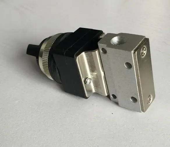 2 Way 2 Position 1/8" Thread Push Button Switch Pneumatic Mechanical ...