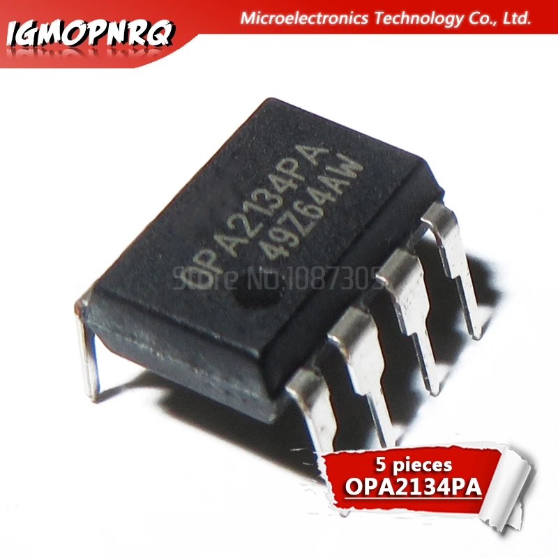 5pcs free shipping OPA2134P OPA2134PA OPA2134 DIP 8 o Amplifiers ...