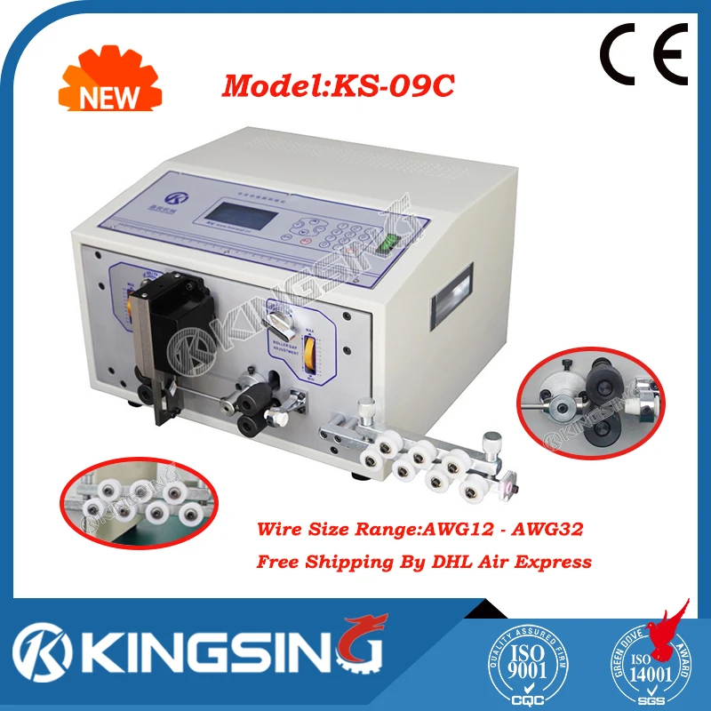 AWG12 AWG32 Automatic Electric Single PVC/Copper Wire Cutting Stripping ...